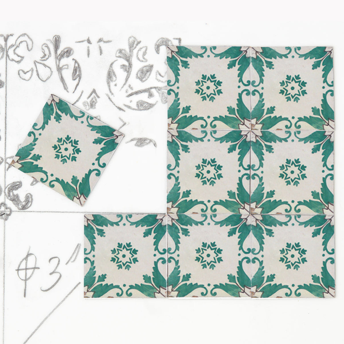 Azulejo Flor Magnetics– ruadomundo